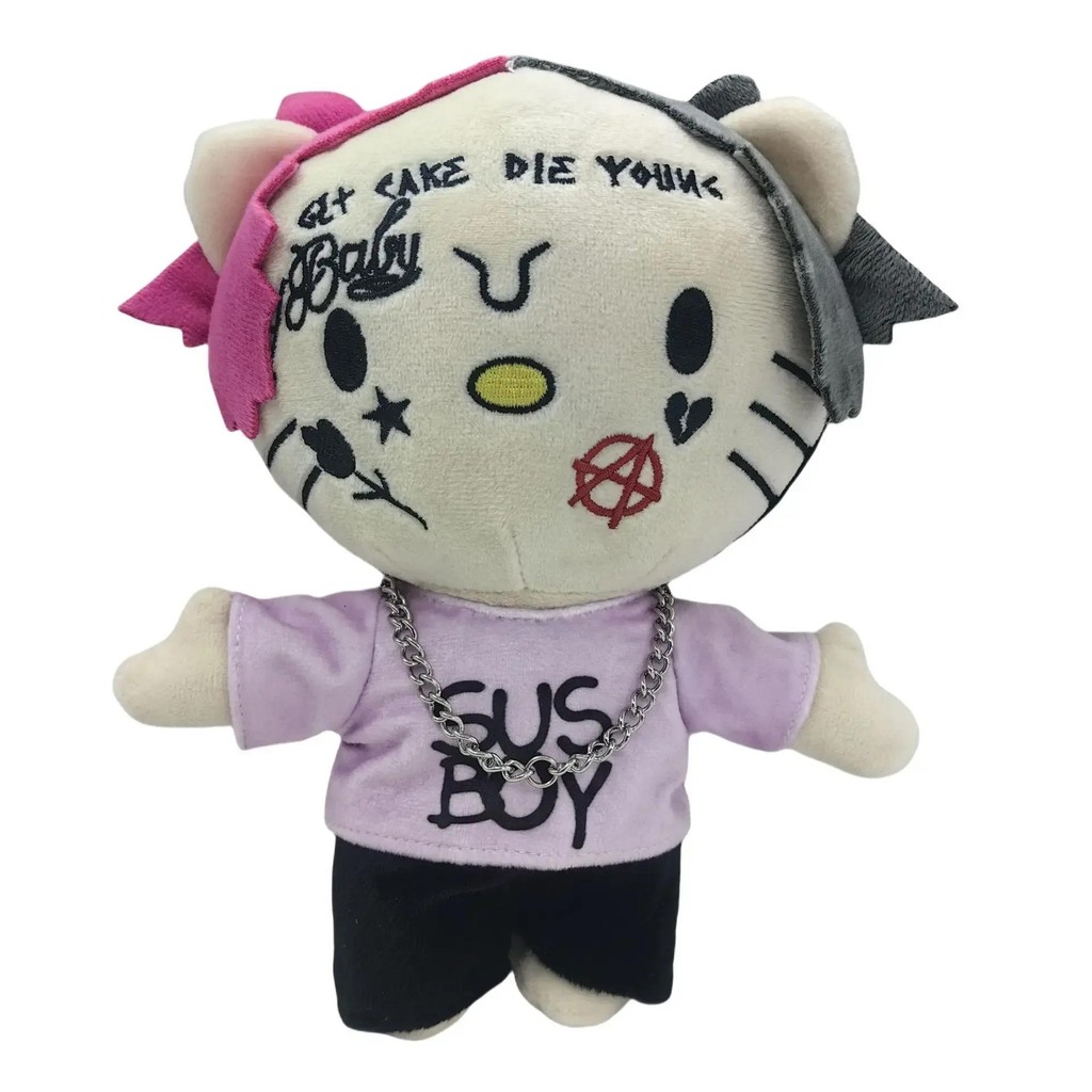 Jual Miniso Hello Kitty Plush Travis Scott LIL PEEP Anime Plush Toy ...
