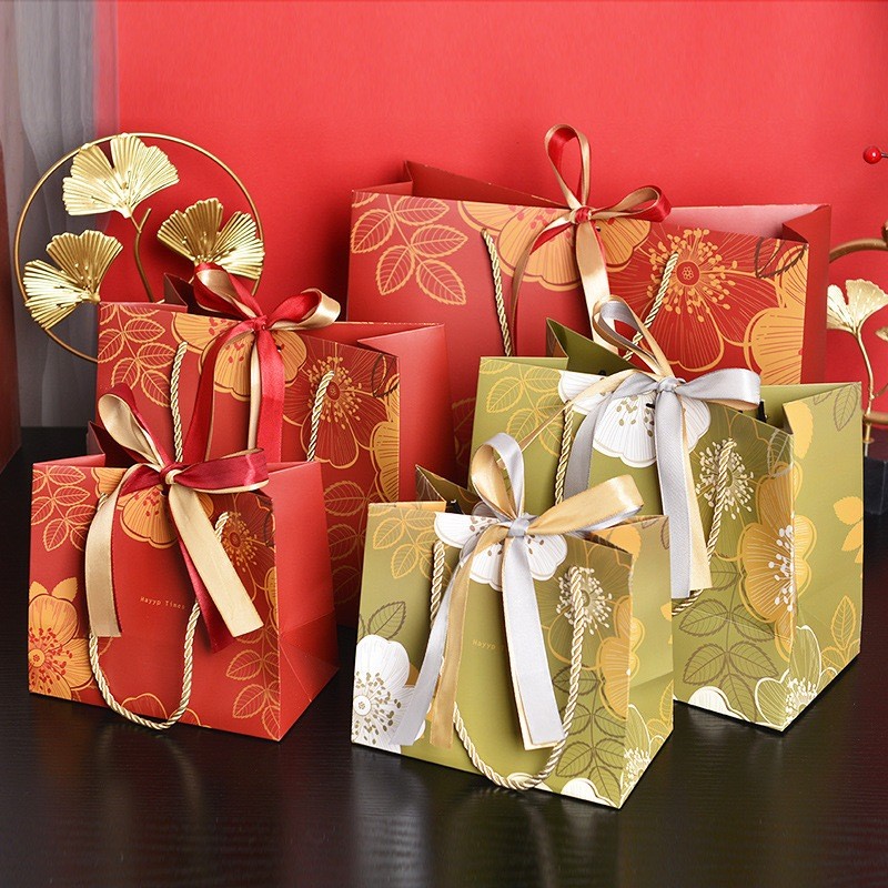 Jual Premium Paperbag Motif Bunga Flower Souvenir Gift Bag + Pita Tebal ...