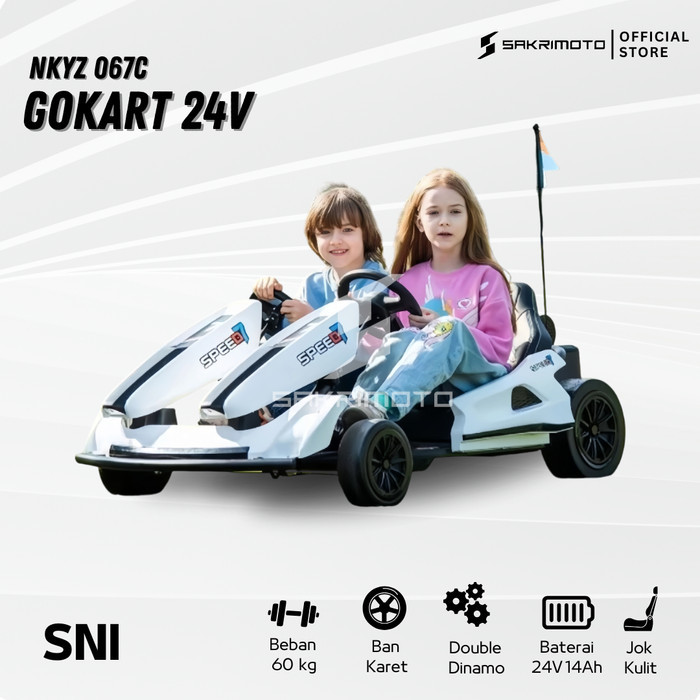 Jual Mainan aki gokart Jumbo 24V NKYZ 067C Ban Karet Drift Kyarakidz | Shopee Indonesia
