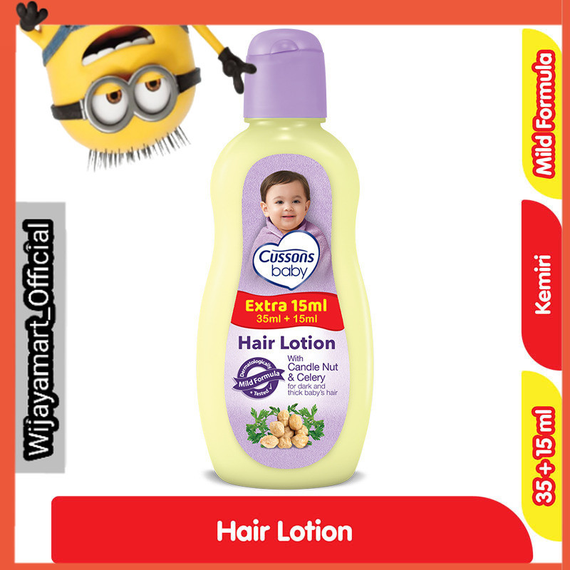 Jual Cussons Baby Lotion Rambut Bayi /Anak Kemiri & Seledri 35 + 15 ml ...