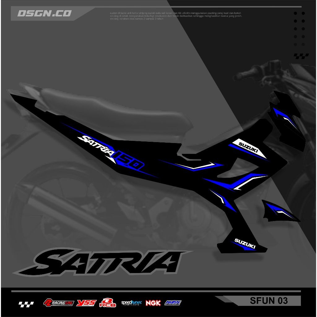 Jual Striping Fu Facelift - Striping Satria Fu Facelift 150 Custom ...