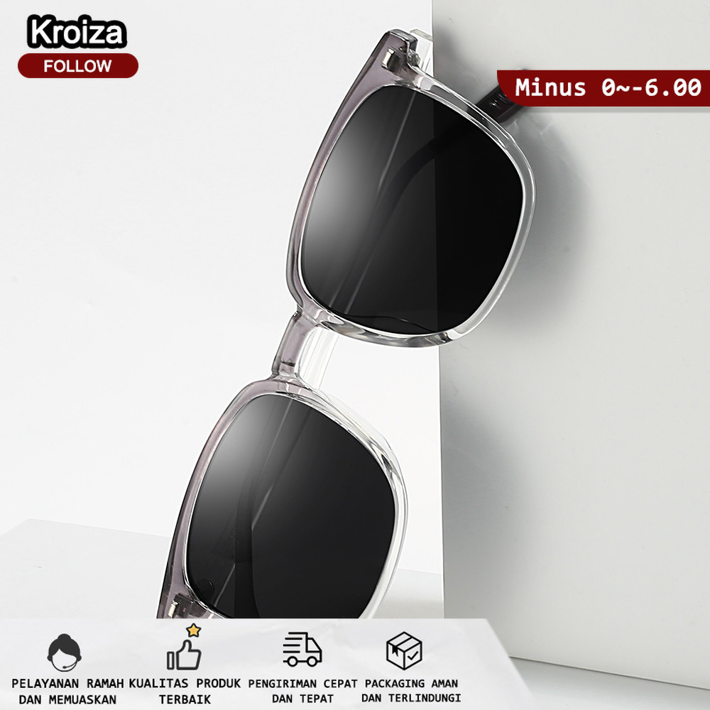Jual kroiza Kacamata Hitam Polarized Minus Pria Cowok Wanita UV400 ...