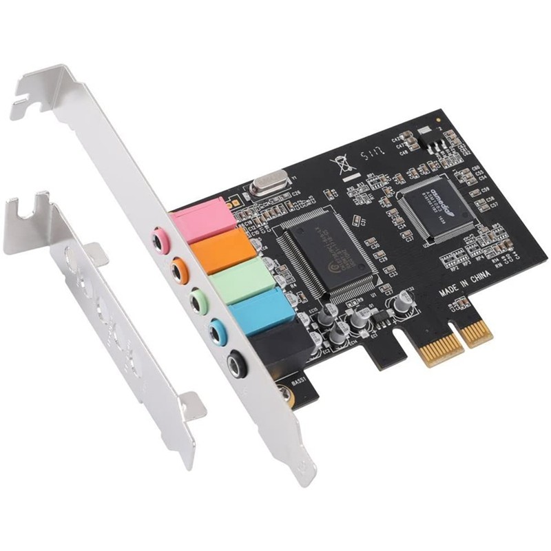 Jual PCIe Sound Card 5.1, PCI Express Surround Card 3D Stereo Audio ...
