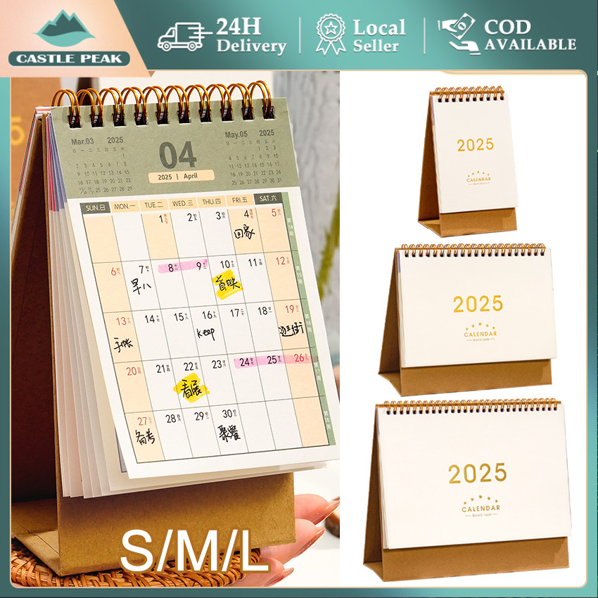Jual Minimalist Kalender Planner 2025 - Kalender Duduk 2025 - Kalender ...