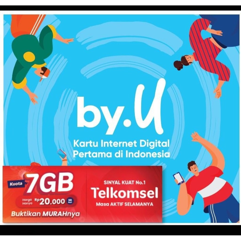Jual kartu perdana byu 7gb ( promo ) | Shopee Indonesia