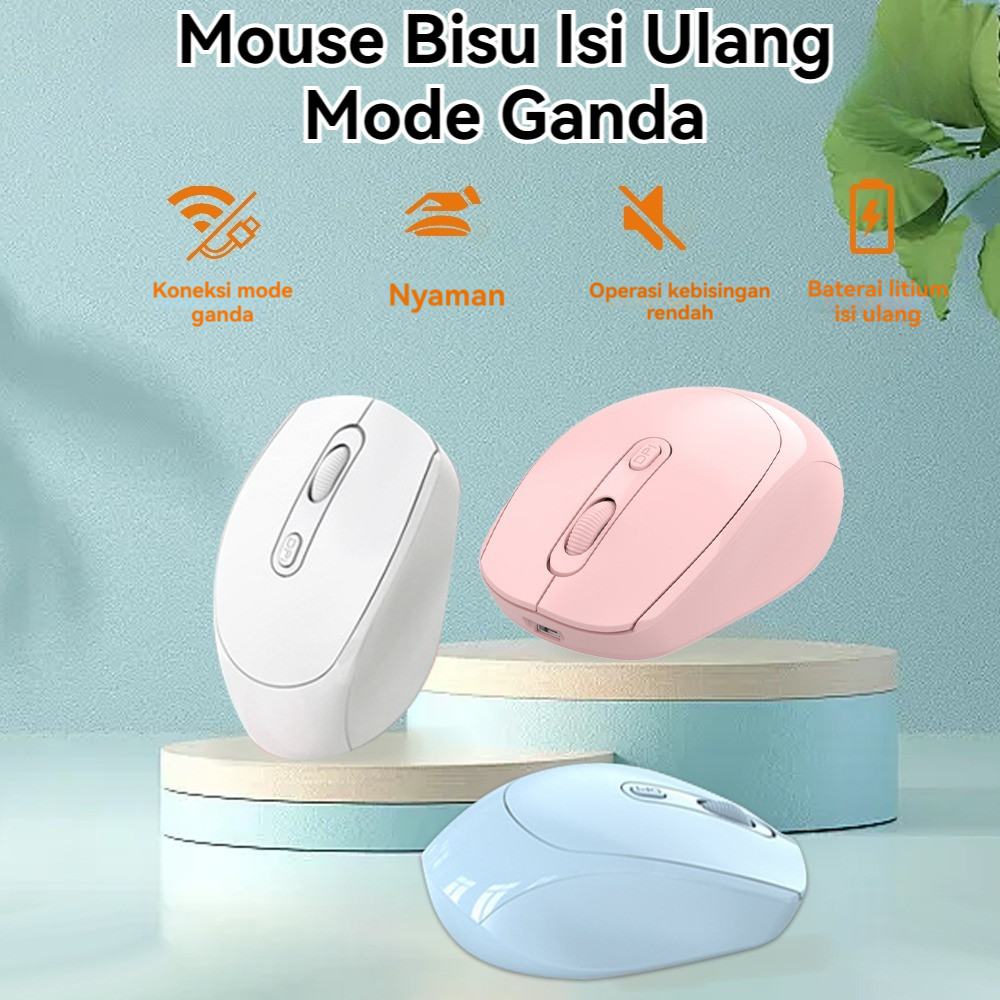 Jual Intelligence Mouse Silent Click Macaroon Mouse M107 Mouse Silent ...