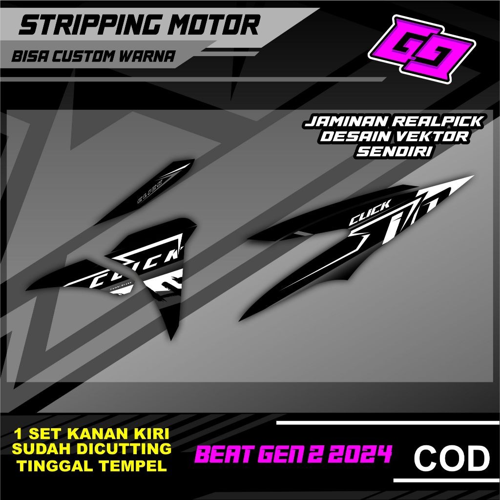 Jual STRIPPING SIMPEL HONDA BEAT DELUXE 2024 BEAT GEN 2 2024 DESAIN ...