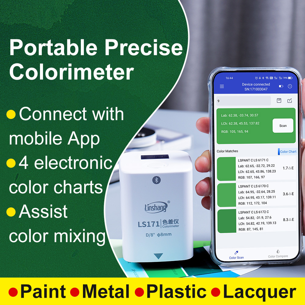 Jual Digital Colorimeter Pantone Color Reader Portable Ncs Ral Cmyk ...