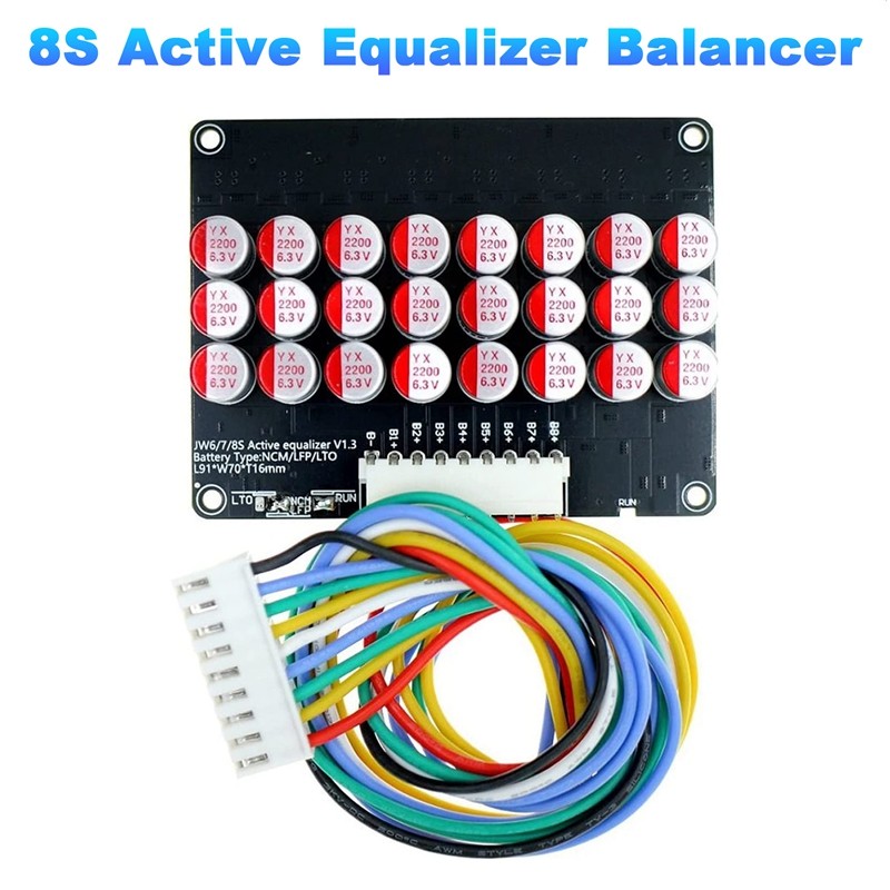 Jual 8S Active Equalizer Balancer Lifepo4 Lipo LTO Battery Energy Equalization Capacitor BMS ...
