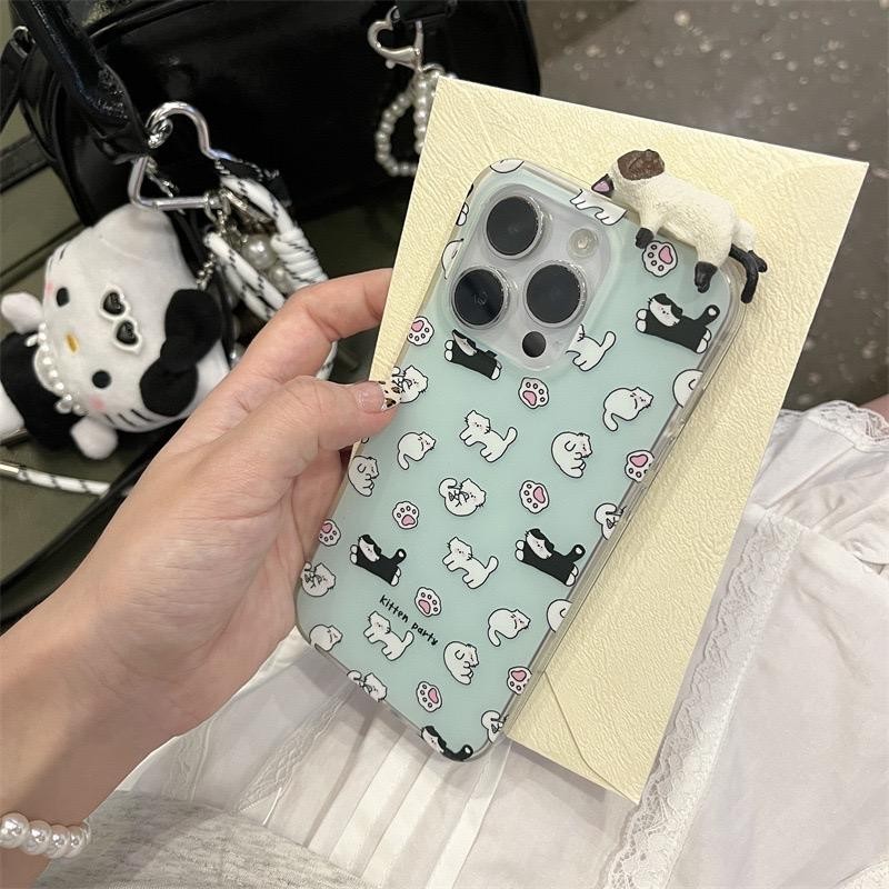 Jual Lazy Cat Case With 3D Hippers For 15 14 13 Motif Kucing | Shopee ...