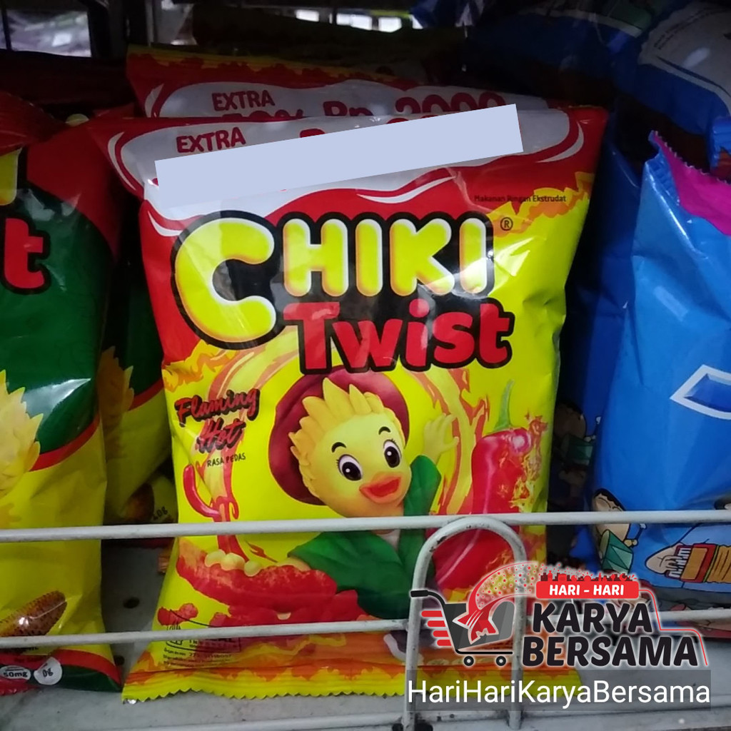 Jual Makanan Ringan Chiki Twist Flaming Hot Snack Rasa Pedas 22 5gr