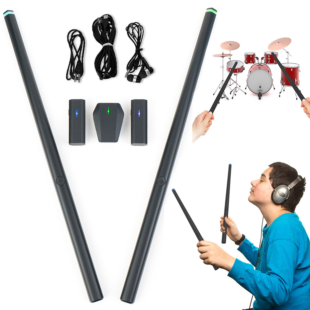 Jual Somatosensory Drum Kit rtable Electronic Air Drumsticks Air Drum ...