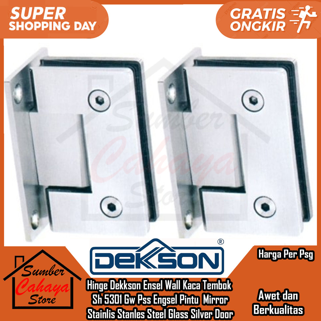 Jual Shower Hinge Dekkson Ensel Wall Kaca Tembok Sh 5301 Gw Pss Engsel ...
