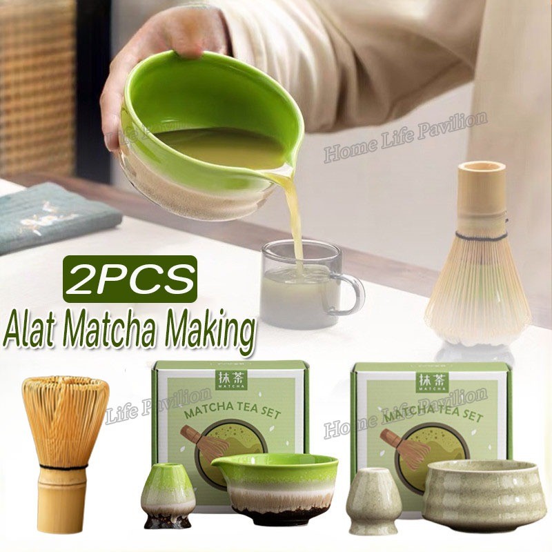 Jual COD 2 IN 1 Mangkuk Matcha Keramik Pengaduk Matcha Bambu Japanese ...