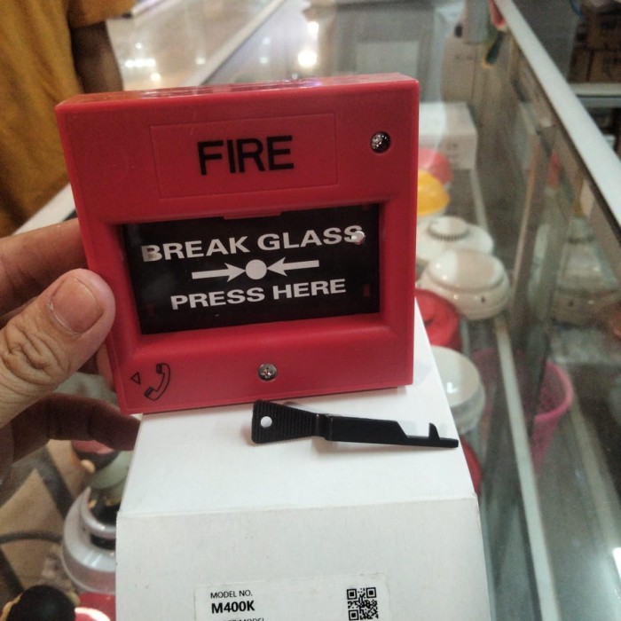 Jual FIRE ALARM SYSTEM SENSOR M400K BREAK GLASS MANUAL CALL POINT ...