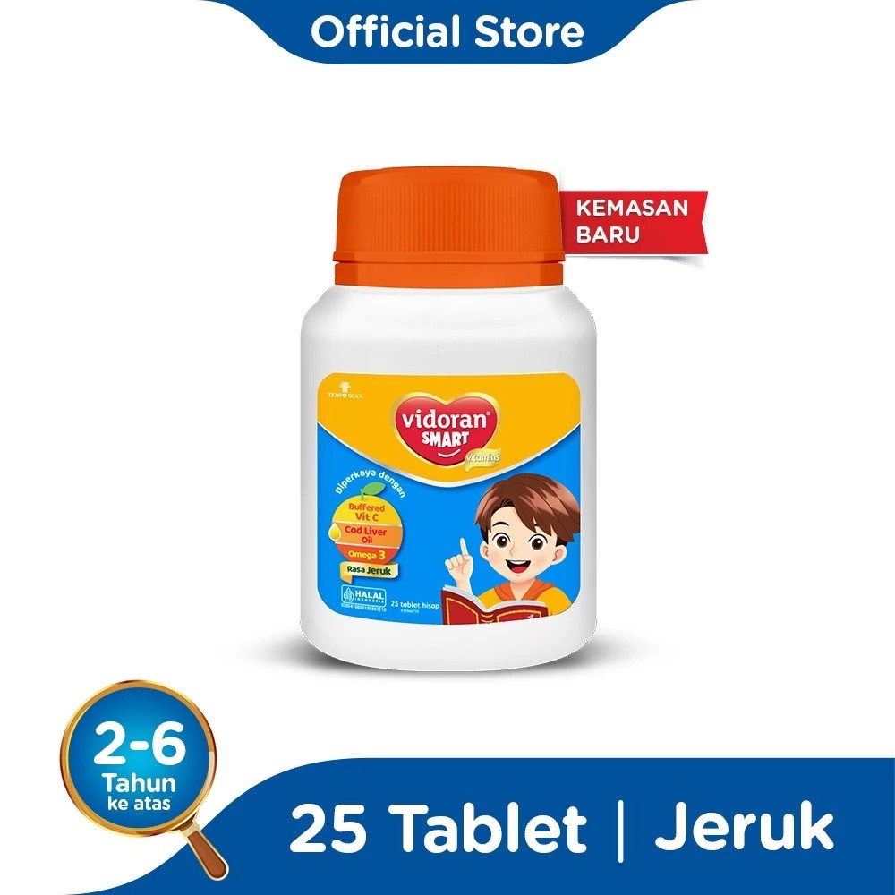Jual VIDORAN SMART TABLET ORANGE 25 Tablet | Shopee Indonesia