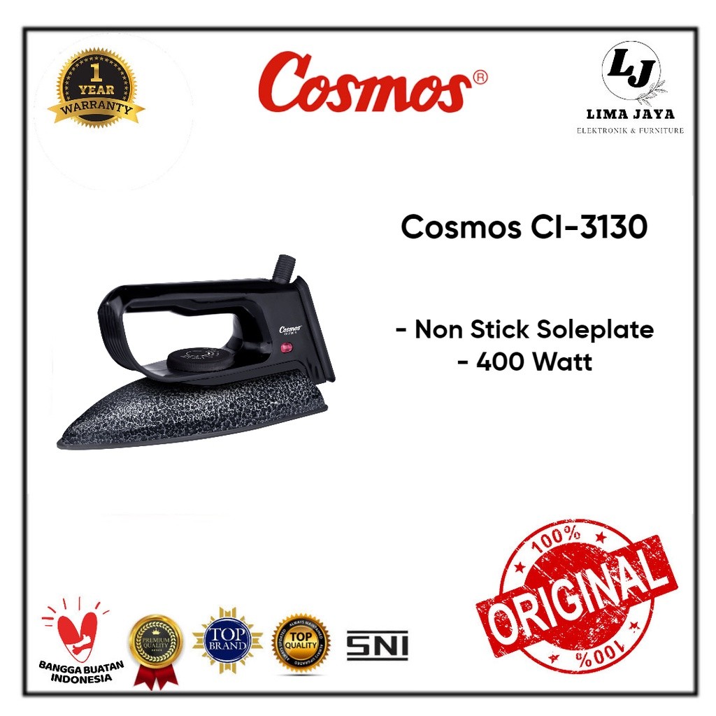 Jual MURAH Cosmos Setrika CI-3130 Cosmos Seterika Pelat Keramik Cosmos ...