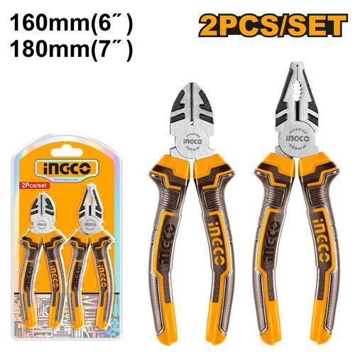Jual Tang Kombinasi 7" Inch + Potong 6" Inch Set INGCO HKPS08216 High ...