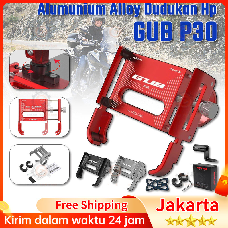 Jual GUB P30 Holder Handphone Dudukan Ponsel Aluminium Aloy / holder ...