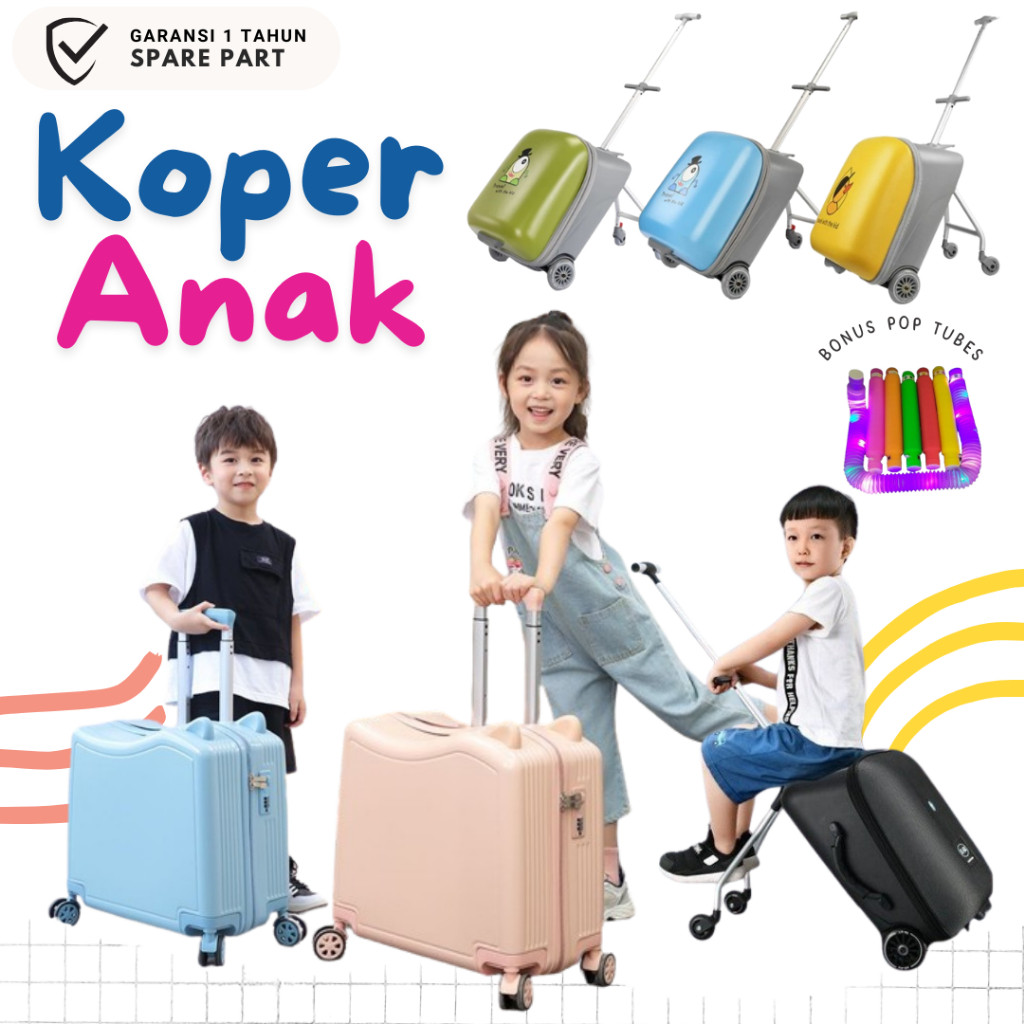 Jual Koper Stroller Koper Duduk Anak Trolley Troli Koper Stroller ...