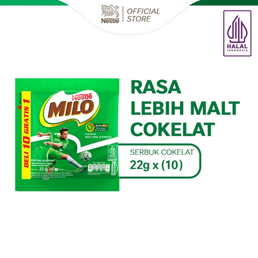 Jual MILO ACTIV-GO Susu Coklat Renceng 22g - 10pcs | Shopee Indonesia