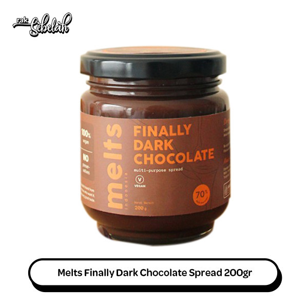 Jual Melts Finally Dark Chocolate Spread 200g - Selai Cokelat Sehat ...
