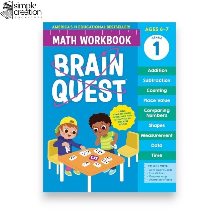 Jual Buku Import BRAIN QUEST MATH WORKBOOK 1ST GRADE | 9781523524228 ...