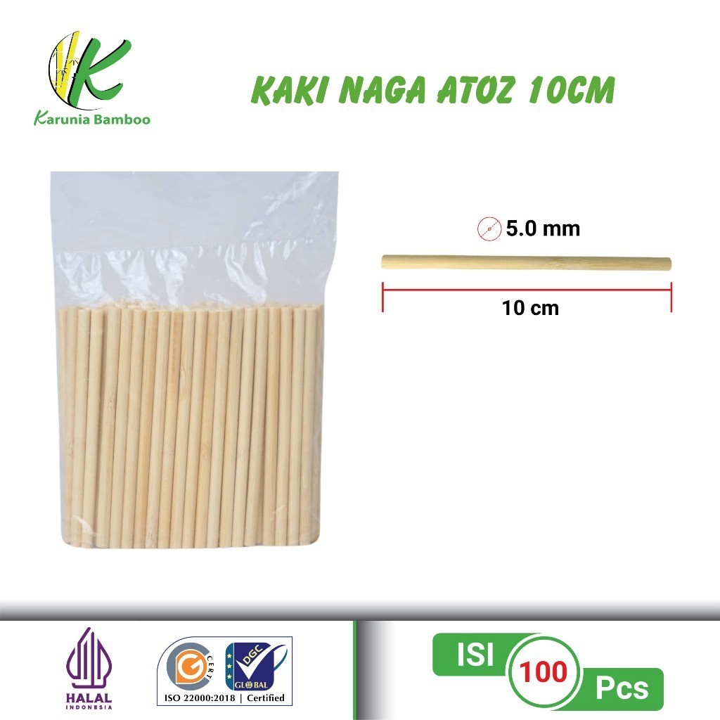 Jual ATOZ Stick Kaki Naga 8cm & 10cm/ Tusuk Kaki Naga/ Tusuk Sate/ Kaki ...