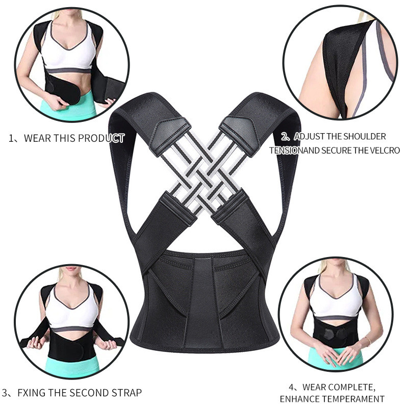 Jual Anti-hunchback Posture Corrector Adult Form Back Corrector with Spine Sitting Posture ...