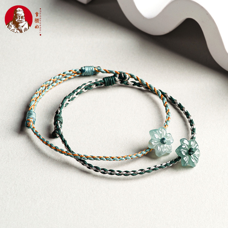 Jual [Dengan sertiflkat identiflkasi] Natural Batu giok, gelang anggrek ...