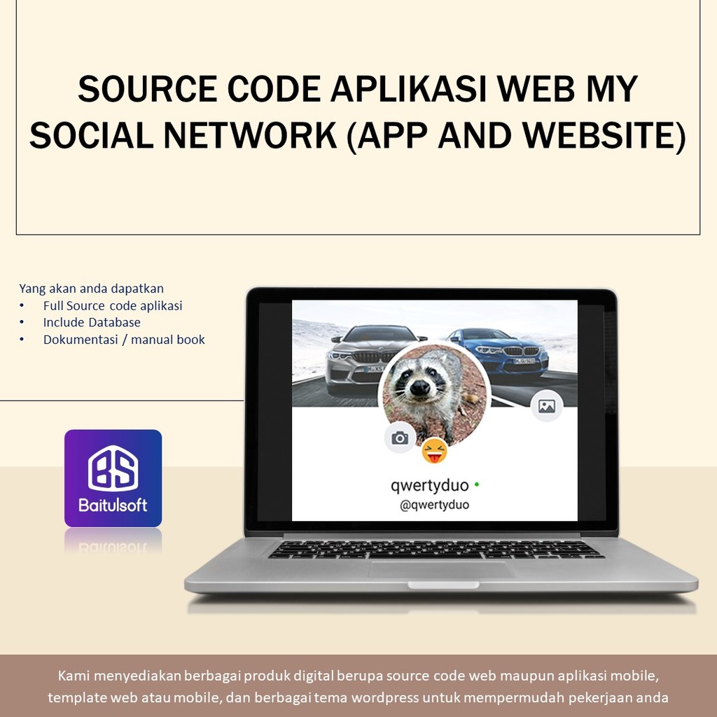 Jual SOURCE CODE APLIKASI WEB MY SOCIAL NETWORK (APP AND WEBSITE) | Shopee Indonesia