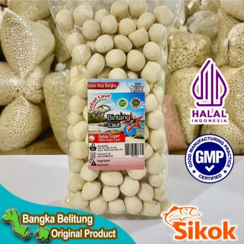 Jual snack / kerupuk getas bintang laut khas bangka | Shopee Indonesia