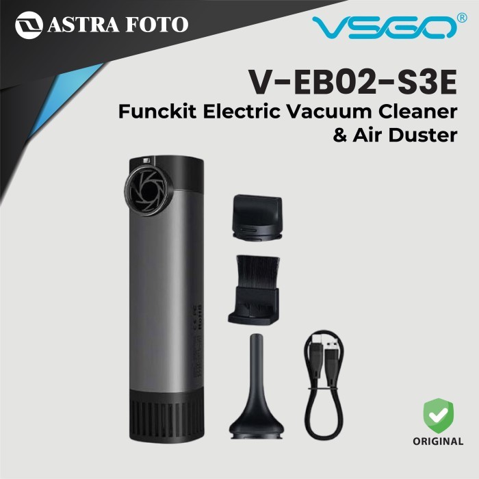 Jual VSGO Funckit Electric Vacuum Cleaner & Air Duster V-EB02-S3E | Shopee Indonesia