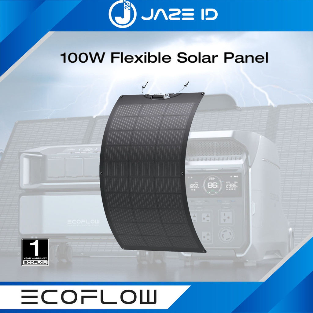 Jual EcoFlow Solar Panel Flexible 100W Panel Surya Melengkung Atap ...
