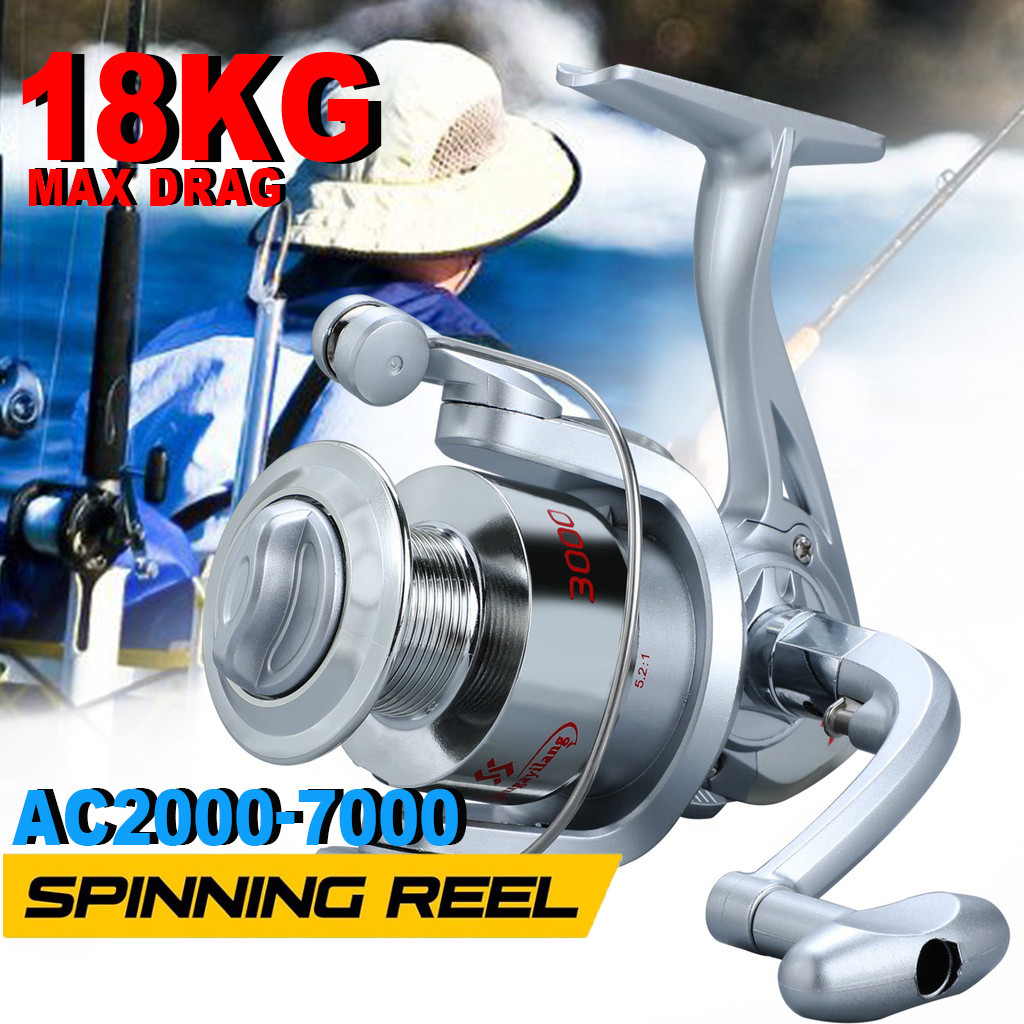 Jual Fishing Reel AC Seri Reel Pancing Full Besi 2000-7000 Spinning ...