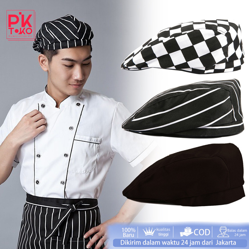 Jual Topi Koki Chef Koki Dewasa Topi Barista Topi Pekerja Premium Topi ...