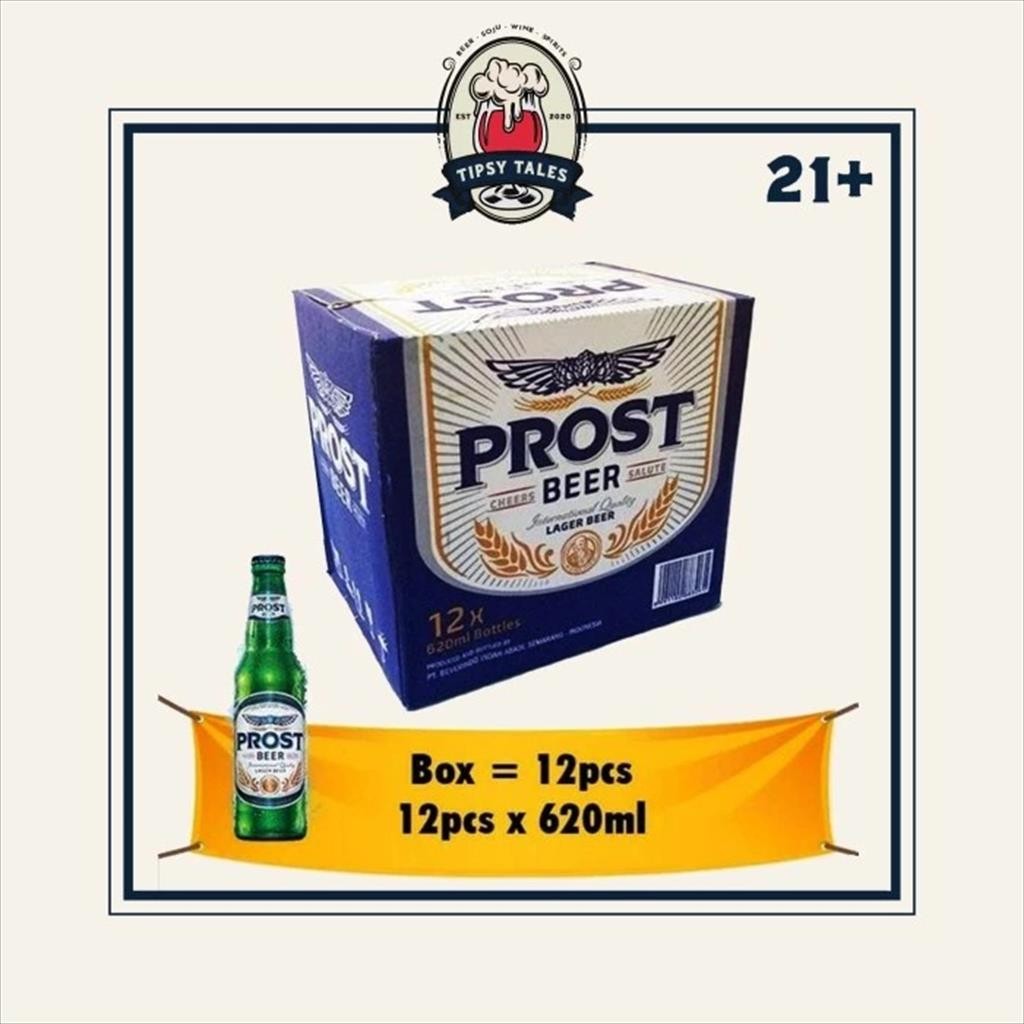Jual 1 Ctn / dus Bir Prost Lager Beer 620ml ( isi 12 pcs ) | Shopee Indonesia