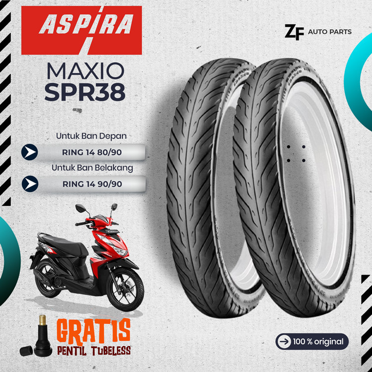 Jual SEPASANG / SATUAN BAN MOTOR MATIC RING 14 ASPIRA SPR38 TUBLES DEPAN BELAKANG SEPASANG MIO ...