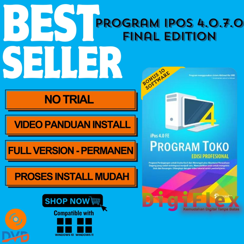 Jual Software Aplikasi Toko Kasir Program toko IPOS 4 FE | Shopee Indonesia