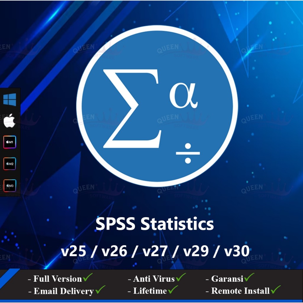 Jual SPSS Statistik v30 / v29 / v27 / v26 / v25 Win - Mac - M1 - M4 ...