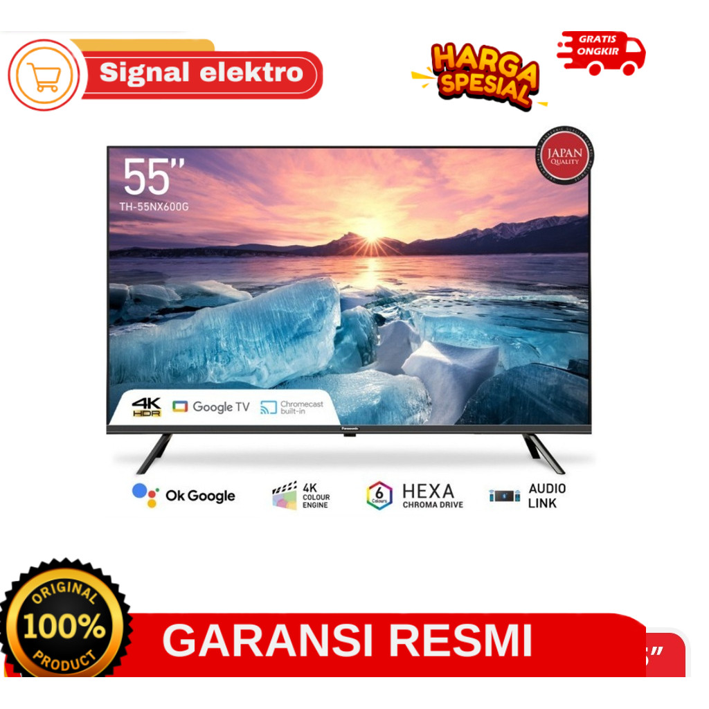 Jual Panasonic 4K Google TV 55 INCH TH-55NX600G GARANSI RESMI | Shopee ...