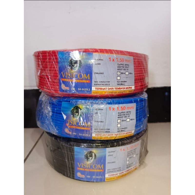 Jual Kabel NYA Visicom 1.5mm/50M | Shopee Indonesia