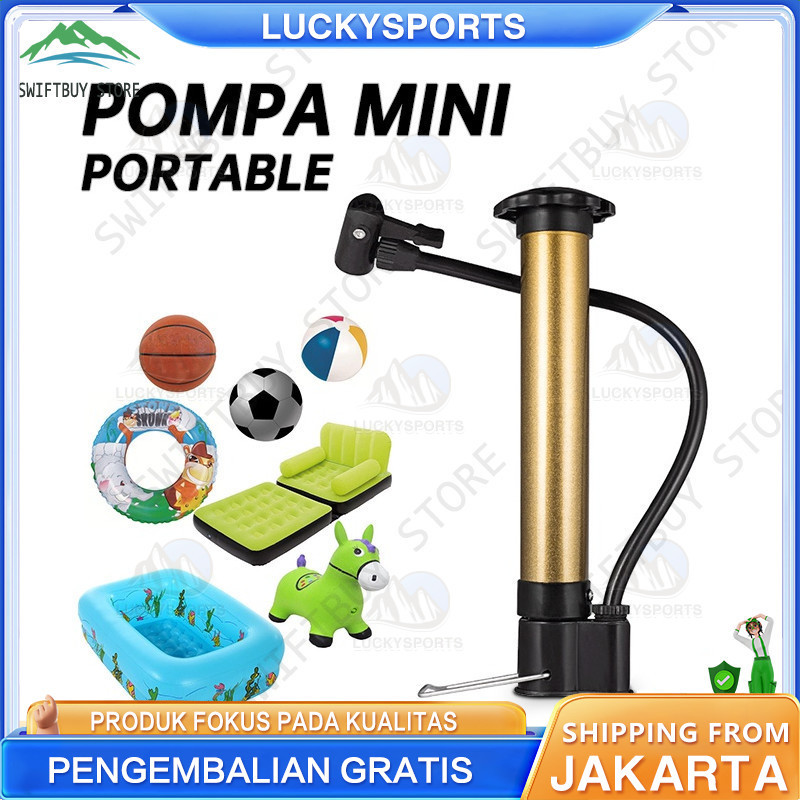Jual Pompa Angin Ban Sepeda Portable Mini Pompa Mini Portable / Pompa ...