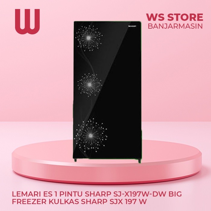 Jual LEMARI ES 1 PINTU SHARP SJ-X197W-DW BIG FREEZER KULKAS SHARP SJX ...