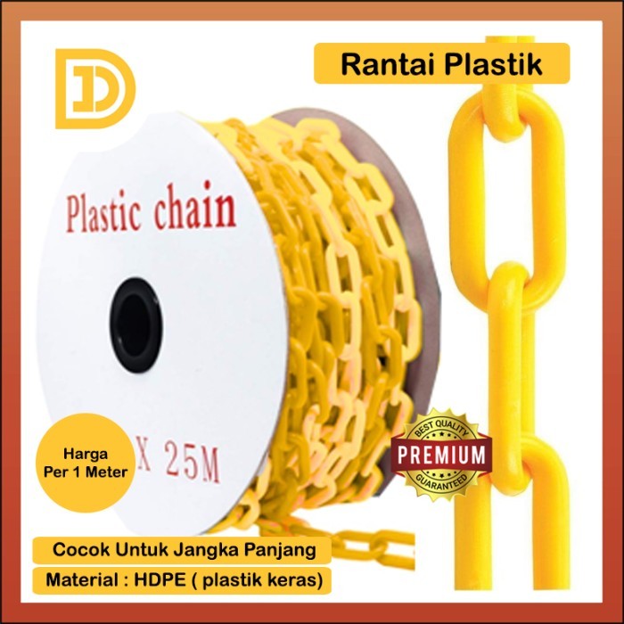 Jual Rantai Plastik 6mm 8mm Plastic Chain Safety Traffic Cone Warna ...