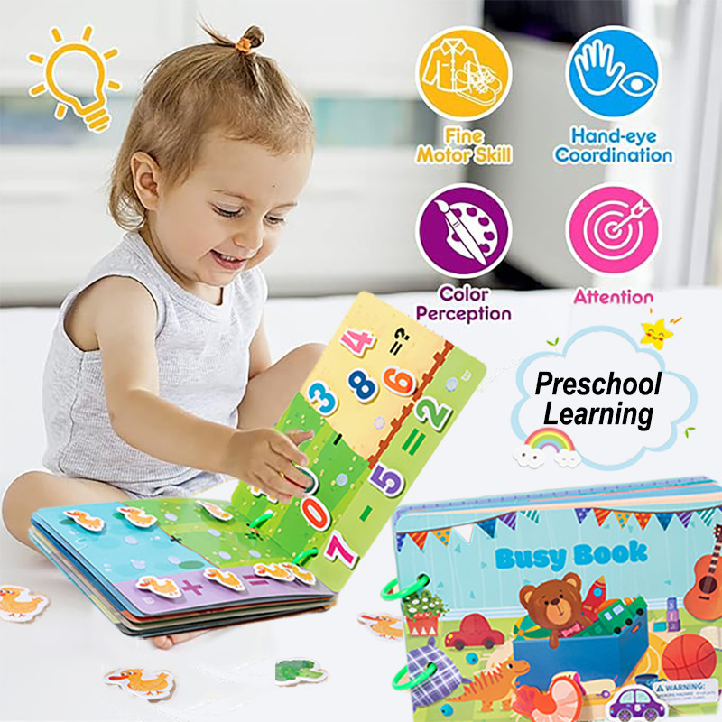Jual My Preschool Busy Activity Book 3 Years Old Montessori Board Quite ...