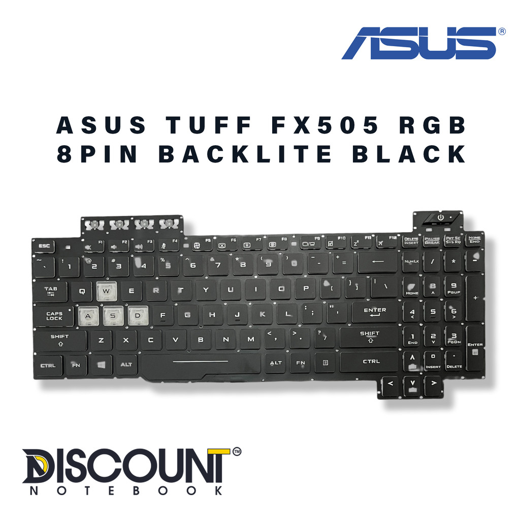 Jual KEYBOARD ASUS TUFF FX505 RGB 8PIN BACKLITE BLACK | Shopee Indonesia