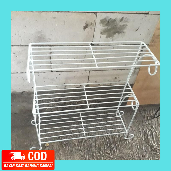 Jual Tempat Pot Bunga Rak Besi Medium 3 Tingkat / Standing Planter Rack ...