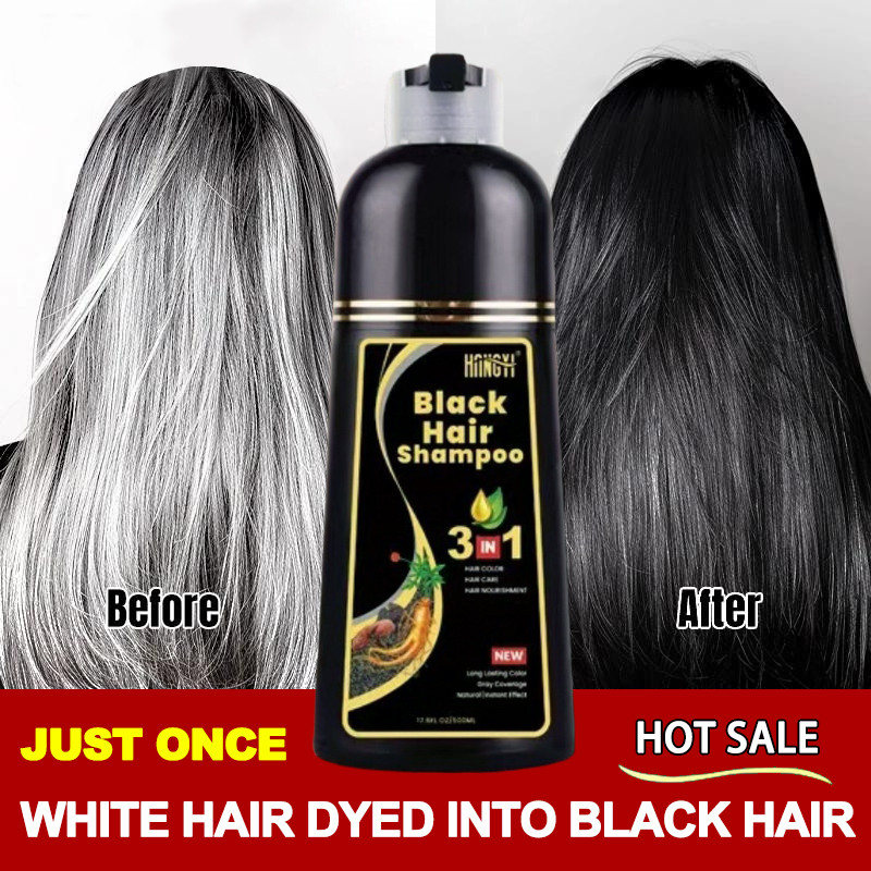 Jual 100% Original Shampo Penghitam Rambut Uban Menjadi Hitam/Brown ...