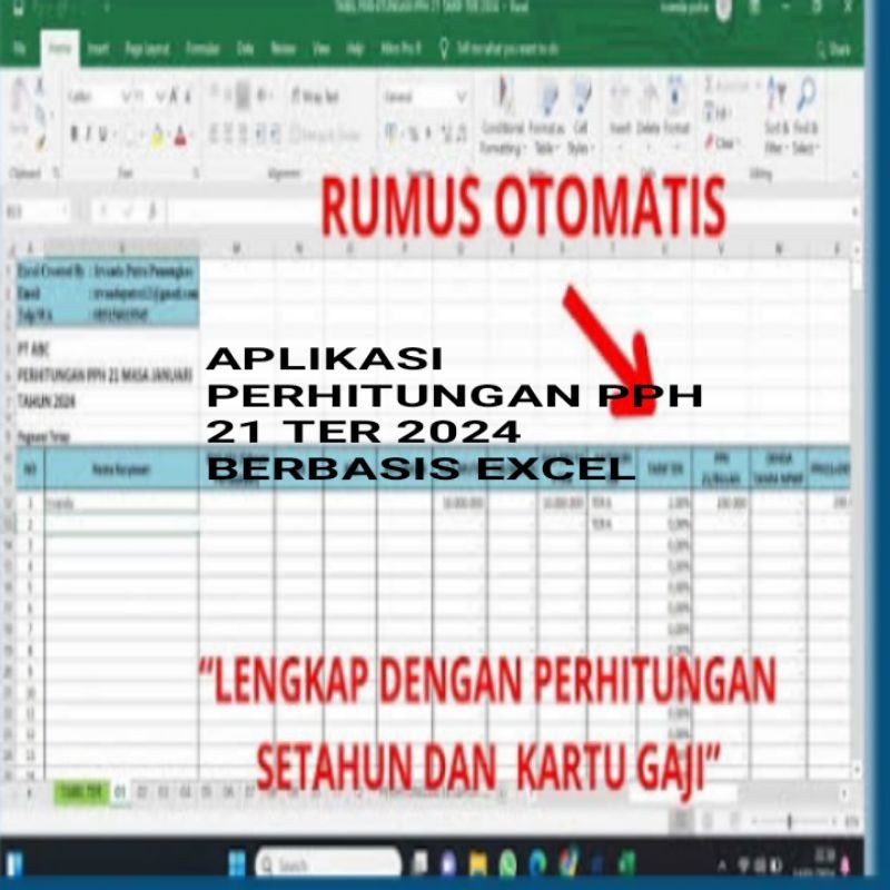 Jual APLIKASI PPH 21 EXCEL TER 2024 | Shopee Indonesia